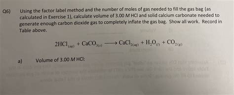 Solved 5 Using The Factor Label Method And The Number Of