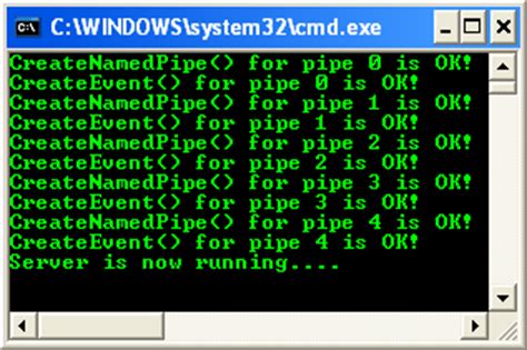 The Name Pipe Overlapped And Multithreaded Server C Program Examples