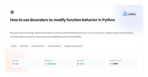 How To Use Decorators To Modify Function Behavior In Python Labex