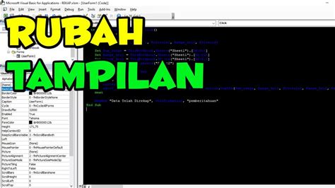 Cara Merubah Tampilan Jendela Koding Vba Excel Youtube