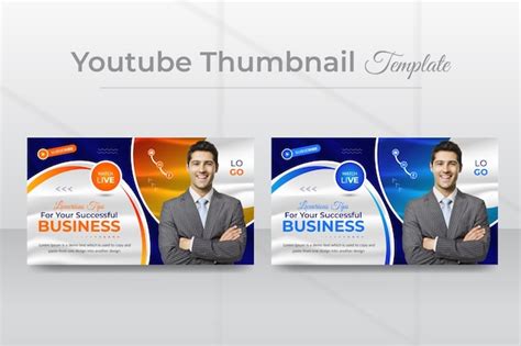 소셜 미디어 온라인 라이브 워크샵 광고를 위한 프로모션 Youtube 썸네일 비디오 배경 템플릿 프리미엄 벡터