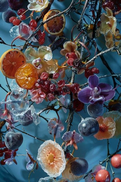 Устройство с декоративными сушеными фруктами и овощами Бесплатно Фото