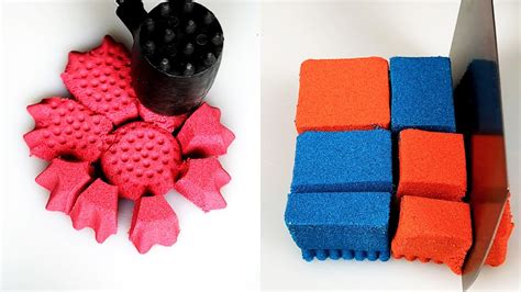 Squishy Kinetic Sand Asmr N23 ასმრ კინეტიკური ქვიშა Youtube