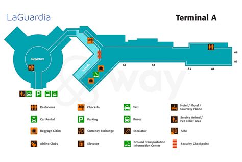Lga Terminals Lga Terminals Map Restaurants Stores