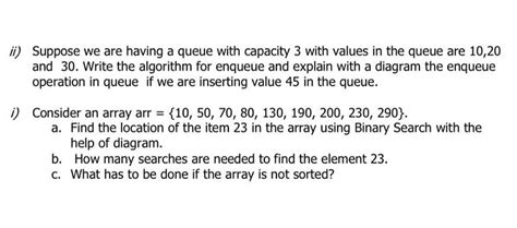 Answered Ii Suppose We Are Having A Queue With Bartleby
