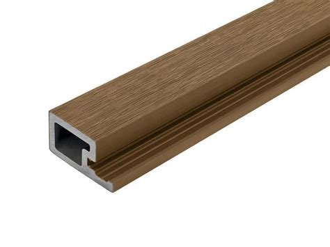 Teak Cladco Wpc Slatted Wall Cladding Start Profile 49mm — Trade Superstore Online
