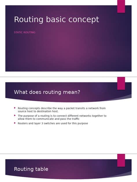 Routing Basic Concept Pdf Routing Ip Address