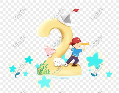 어린애 같은 테마 만화 디지털 패턴 Png 일러스트 무료 다운로드 Lovepik