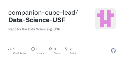 Github Companion Cube Leaddata Science Usf Repo For The Data