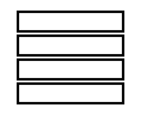 Rectangle Geometric Shape Outline Collection Symbol Element Graphic