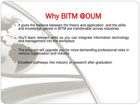 Ppt Bachelor Of Information Technology And Management Hons [bitm] Powerpoint Presentation