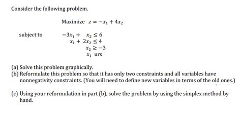 Solved Consider The Following Problem Maximize Z X1