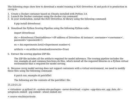 Appendix A Model Serving In Automate Machine Learning With