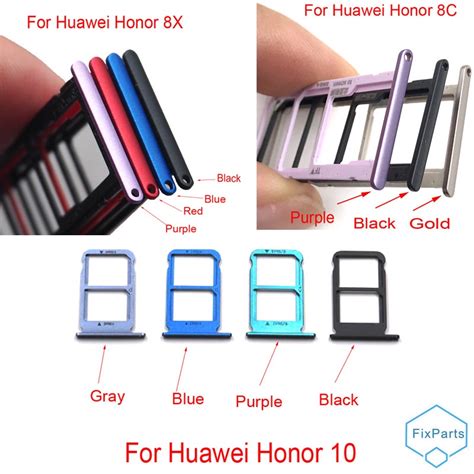 ใหม่ อะแดปเตอร์ถาดซิมการ์ด แบบเปลี่ยน สําหรับ Huawei Honor 8c 8x 10 Shopee Thailand