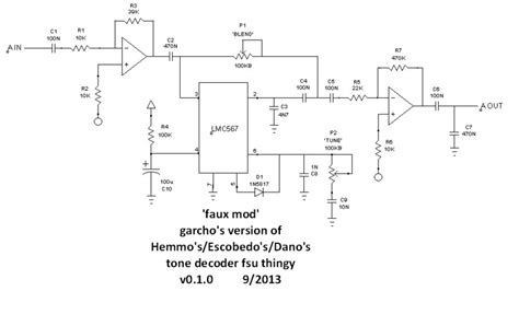 Maestro Ring Modulator Schematic