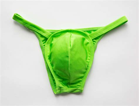 Desmiit Mens Super Low Rise Sexy Narrow Side Bikini Swimwear S205