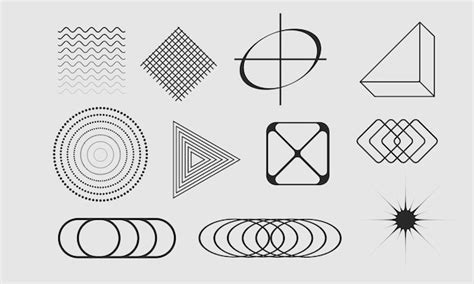 Premium Vector Abstract Geometric Shapes Vector Set For Modern Design Projects