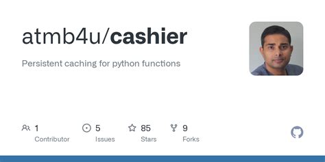 GitHub Atmb U Cashier Persistent Caching For Python Functions