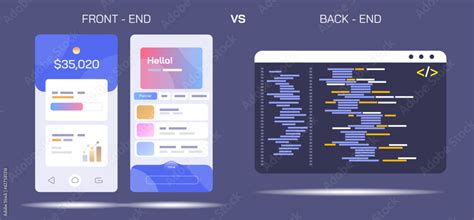 front end vs back end development ui ux vs programming coding and scripting education front