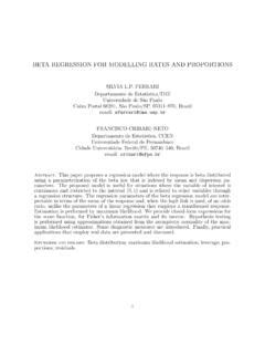 BETA REGRESSION FOR MODELLING RATES AND Beta Regression For Modelling Rates And Pdf PDF PRO