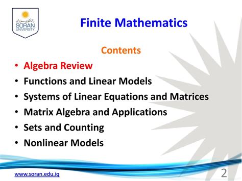 Ppt Finite Mathematics Powerpoint Presentation Free Download Id604799