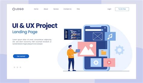 Premium Vector Web Design Ui Ux And Programmer With Computer Software Development Flat