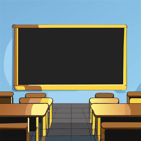 Premium Vector Empty School Class Background For Video Conferencing