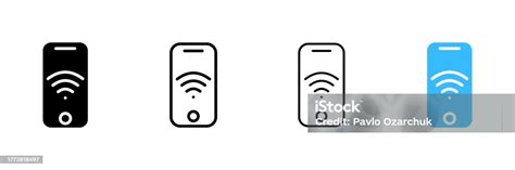 Wifi 아이콘 다양한 스타일 전화 화면 Wifi 아이콘 전화 화면의 Wifi 벡터 아이콘 Brand Name Smart