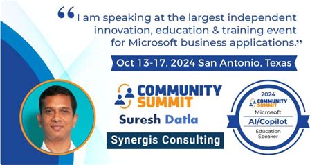 Suresh Datla On Linkedin Copilot Copilotformicrosoft365 Powerplatform Mysummitna Powerbi