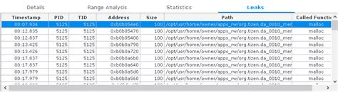 Performing Memory Analysis Tizen Docs Performing Memory Analysis Tizen Docs