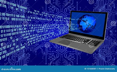 World Computer Network Technology Technology Communication Stock Image