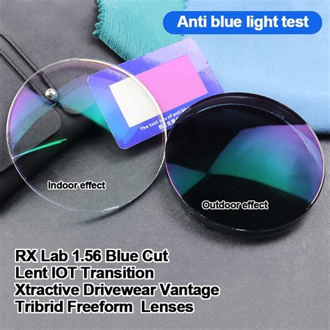 Rx Lab Prescription Lens156 Uc Hc Hmc Shmc Uv420 Blue Cut Lent Iot Transition Xtractive