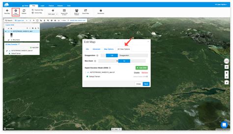 How To Add Custom Digital Elevation Models Dem Gis Cloud Learning Center