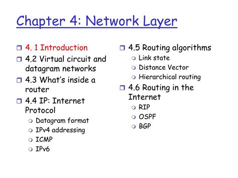 ppt chapter 4 network layer powerpoint presentation free download