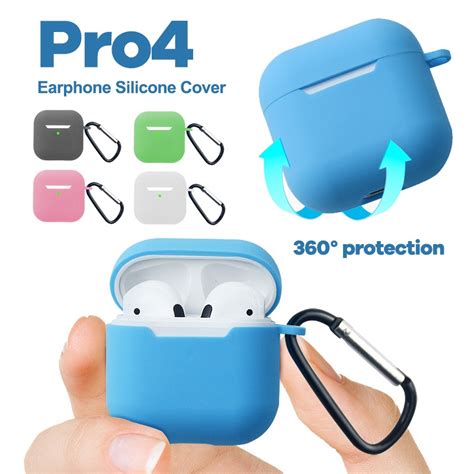 Pro Case Earphone Protective Silicone Cases Soft Silicone Protective Case Solid Color No
