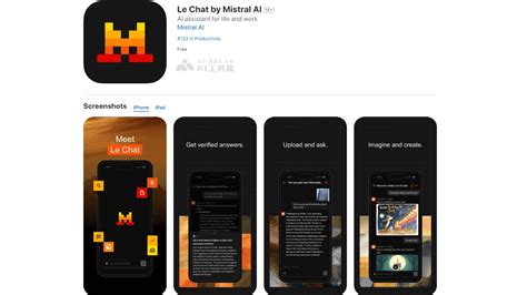 mistral ai开发的ai聊天工具应用程序 — le chat app ai导航站
