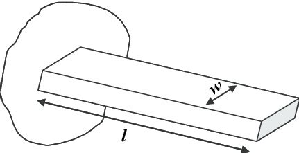 A Simple Cantilever Beam Download Scientific Diagram