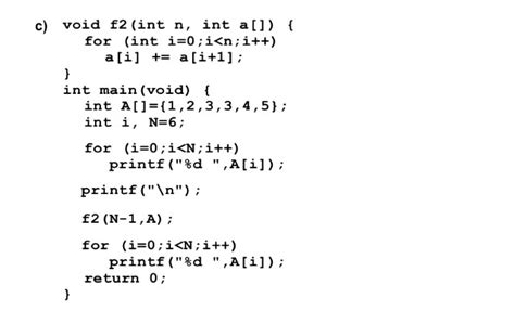 solved what output does each of the following program