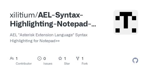 Github Xilitiumael Syntax Highlighting Notepad Plus Plus Ael