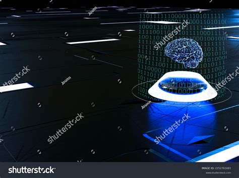Neural Networks Processing Deep Learning Technology Stock Illustration