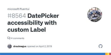 Datepicker Accessibility With Custom Label Issue Microsoft Fluentui Github