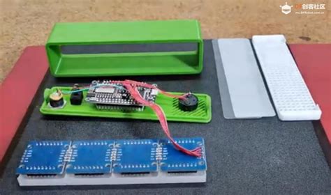 【arduino 动手做】esp8266 Led 矩阵时钟、天气、新闻和bitcion Df创客社区