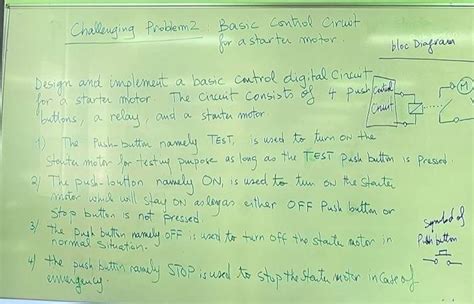 Solved Challenging Problerm2 Basic Control Ciruit For A