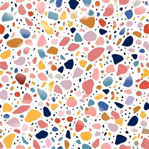 Premium Photo A Colorful Abstract Pattern With Dots And Shapes