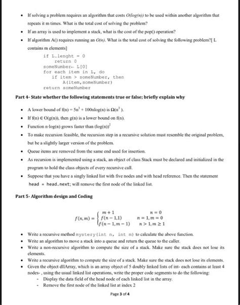solved and linked lists stacks queues recursion