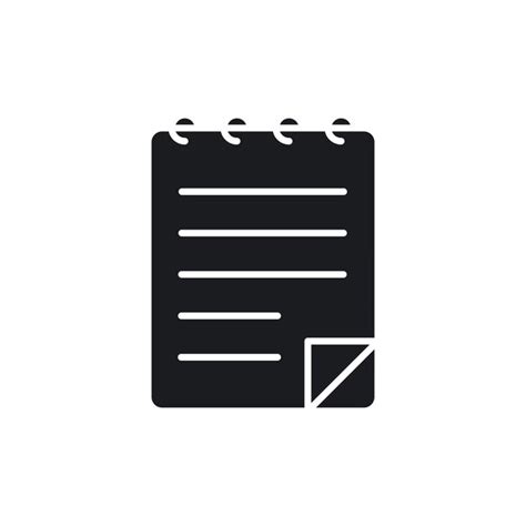 Premium Vector Memo Pad Icon Isolated On White Background