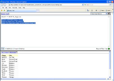 The Sql Launcher Executing A Query Download Scientific Diagram