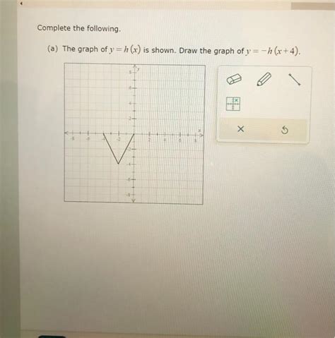 Solved The Graph Of Y H X Is Shown Draw The Graph Of Chegg Com