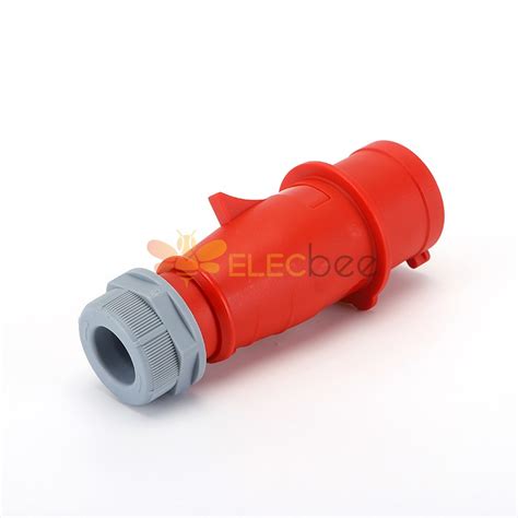 Waterproof Industrial Connector Plug 4pin 16a 380 415v 3p E Ip44
