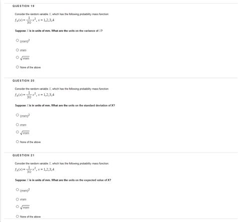 Solved Consider The Random Variable X Which Has The Chegg Com